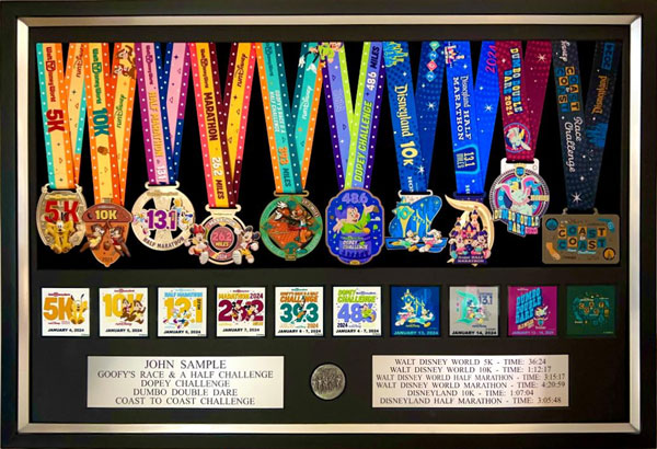 2024 Disneyland Half Marathon Plaques & Frames | Fond Memories Graphics