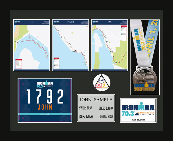 2023 Ironman 70.3 Morro Bay Plaques & Frames | Fond Memories Graphics