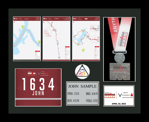 2023 Ironman Texas Plaques & Frames | Fond Memories Graphics