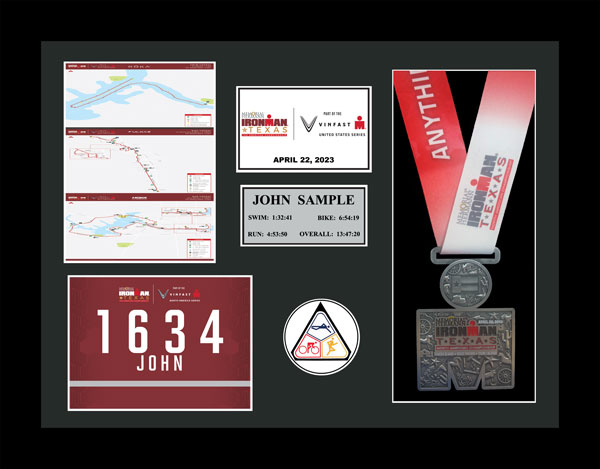 2023 Ironman Texas Plaques & Frames | Fond Memories Graphics