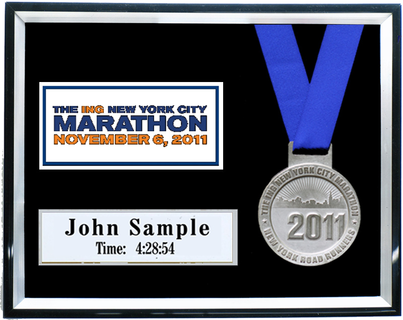 2012 ING New York City Marathon Plaques & Frames | Fond Memories Graphics