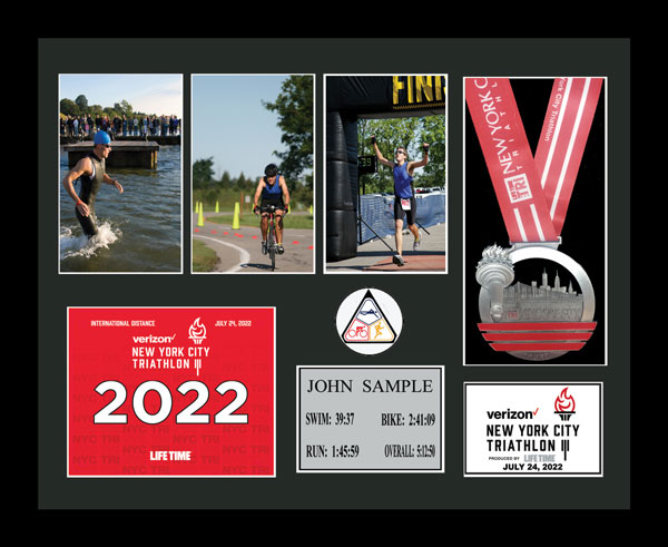 2023 New York City Triathlon Plaques & Frames | Fond Memories Graphics