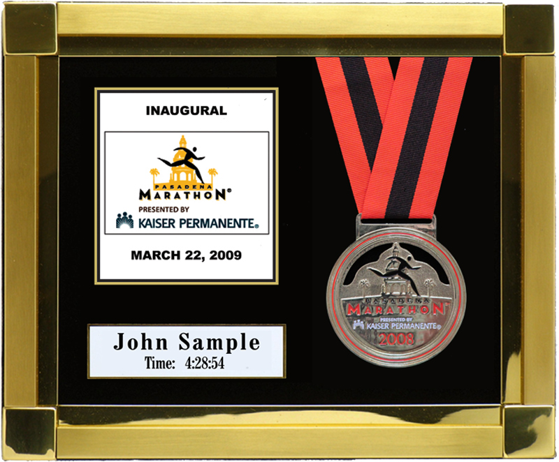 2011 Pasadena Marathon & Half Marathon Plaques & Frames | Fond Memories ...